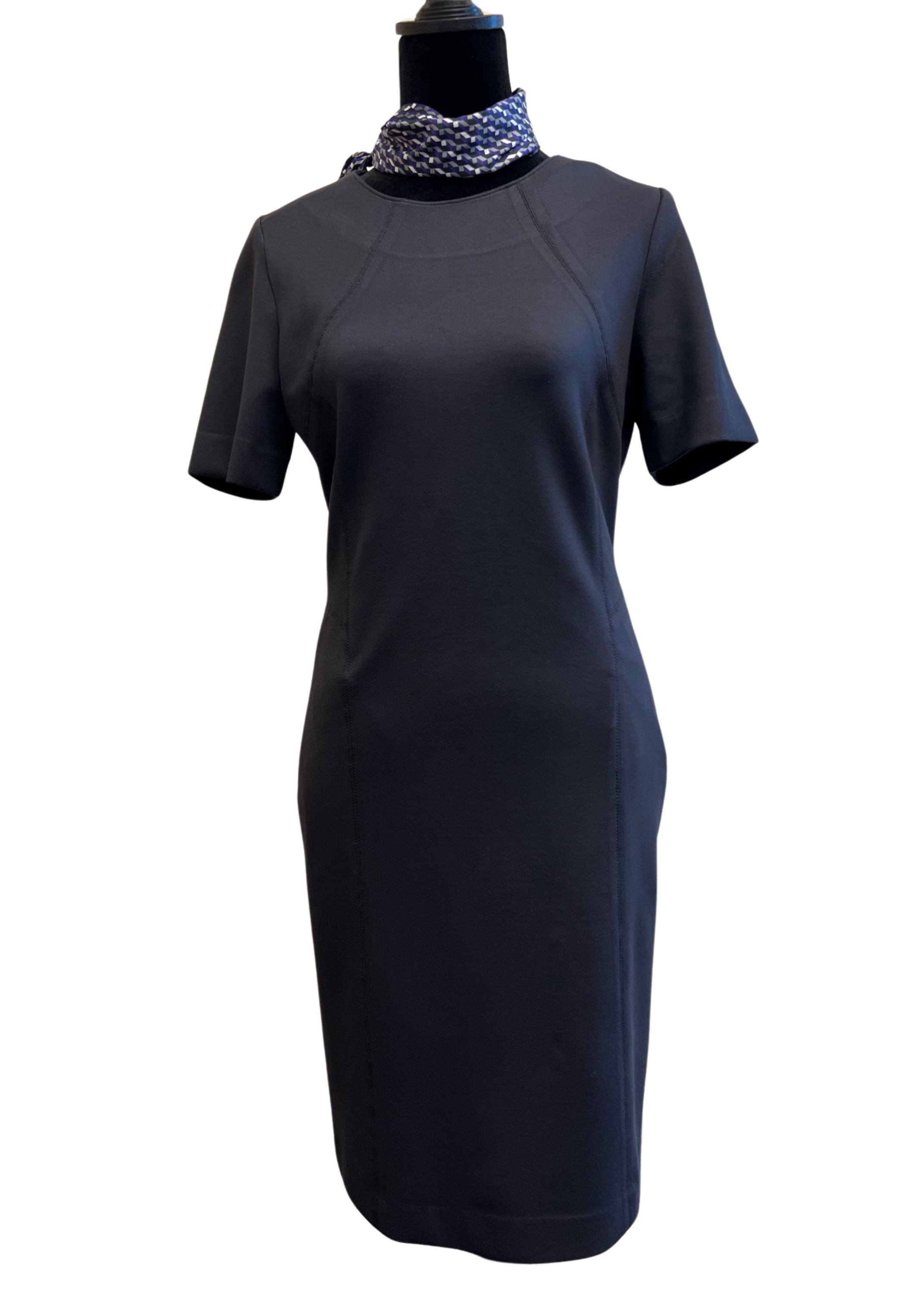 Eliza Tri-Blend Sheath Midnight Dress - M&H Uniforms