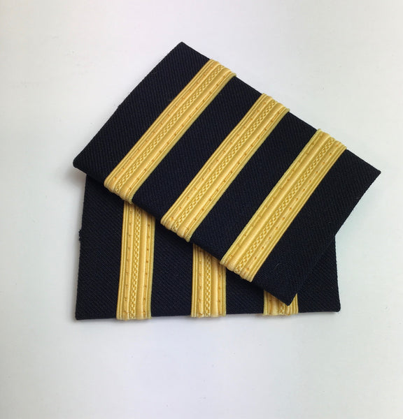 3/8" Gold Nylon Midnight Epaulets - M&H Uniforms